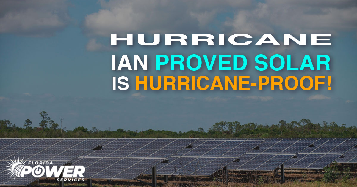 Hurricane Ian Proved Solar Is Hurricane-Proof! Solar Community Suffers ...
